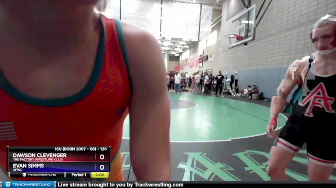 126 lbs Cons. Round 3 - Dawson Clevenger, The Factory Wrestling Club vs ...