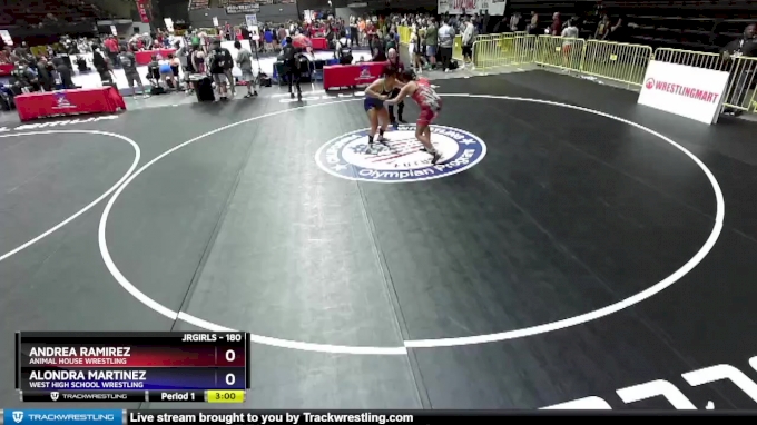 180 lbs Cons. Round 3 - Andrea Ramirez, Animal House Wrestling vs ...