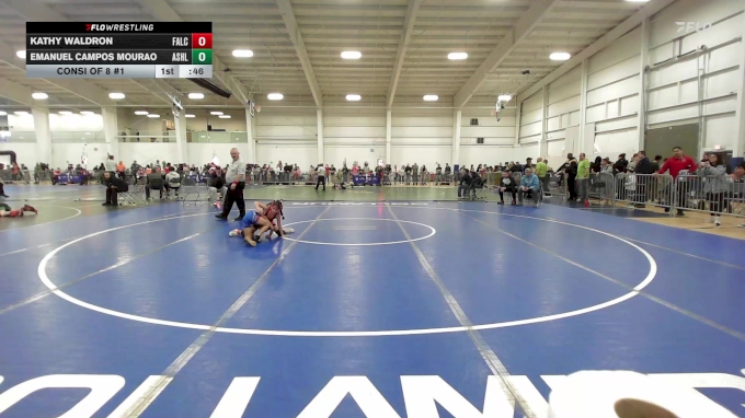 61 lbs Consi Of 8 #1 - Kathy Waldron, Falcons/Taunton vs Emanuel Campos ...