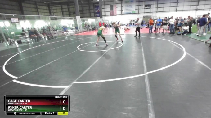 125 lbs Cons. Round 3 - Gage Carter, Great Bridge vs Ryker Carter ...