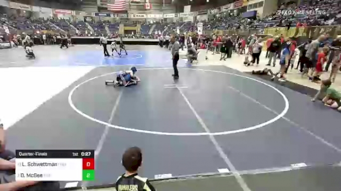 78 lbs Quarterfinal - Lincoln Schwettman, Fruita Monument Wildcats vs ...