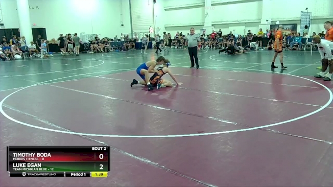 126 lbs Round 1 (8 Team) - Luke Egan, Team Michigan Blue vs Timothy ...