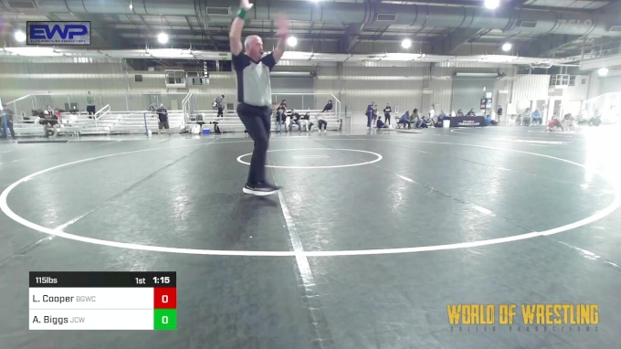 115 lbs Quarterfinal - Lilli Cooper, Big Game Wrestling Club vs Ariel ...