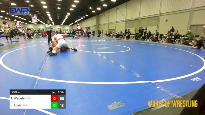 160 lbs Rr Rnd 2 - Traycen Wegele, Northern Colorado 14U vs Jack Lusk ...