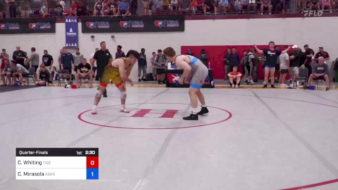 86 kg Quarterfinal - Clayton Whiting, Tiger Style Wrestling Club vs ...