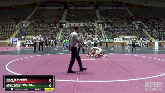 6A 120 lbs 1st Place Match - Stephen Springfield, Mountain Brook vs ...