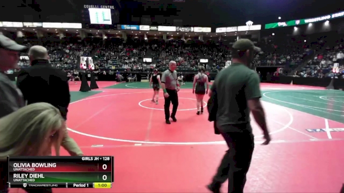 128 lbs Cons. Round 2 - Riley Diehl, Unattached vs Olivia Bowling ...
