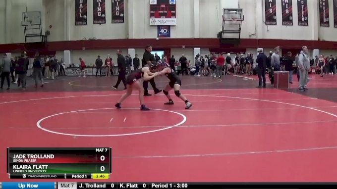 136 lbs Champ. Round 1 - Jade Trolland, Simon Fraser vs Klaira Flatt ...