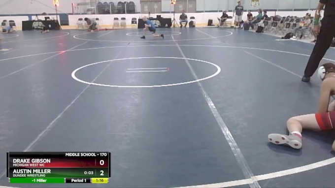 170 lbs 5th Place Match - Drake Gibson, Michigan West WC vs Austin ...