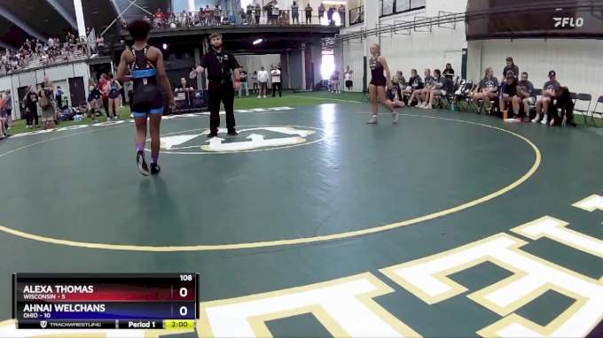 108 lbs Round 2 (6 Team) - Alexa Thomas, Wisconsin vs Ahnai Welchans, Ohio 108 lbs Round 2 (6 Team) - Alexa Thomas, Wisconsin vs Ahnai Welchans, Ohio