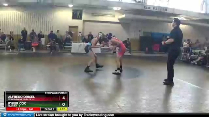 119 lbs Placement Matches (8 Team) - Alfredo Origel, Team Indiana GR ...