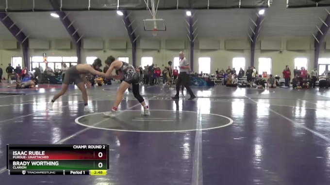149 lbs Champ. Round 2 - Brady Worthing, Clarion vs Isaac Ruble, Purdue ...