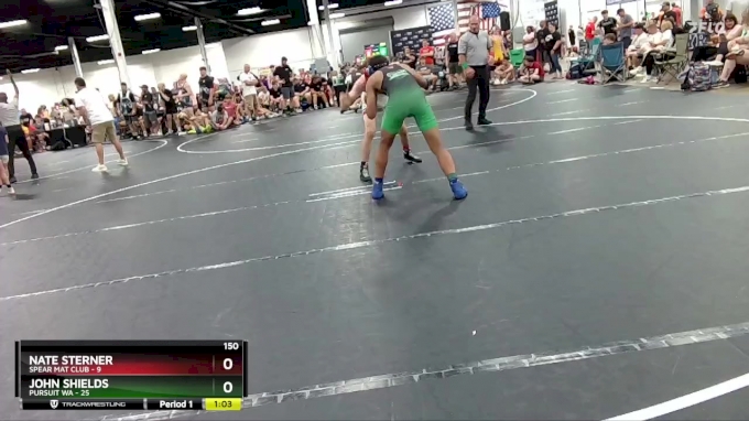 150 lbs Round 5 (6 Team) - John Shields, Pursuit WA vs Nate Sterner ...