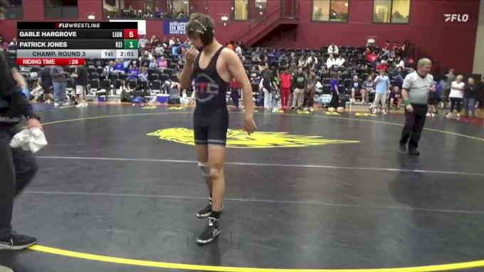 125 lbs Champ. Round 3 - Patrick Jones, Keiser University vs Gable ...