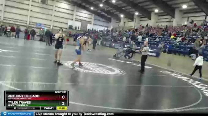 130 lbs Quarterfinal - Anthony Delgado, Gold Rush Wrestling vs Tyler ...