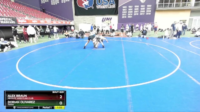 144 lbs Semifinal - Dorian Olivarez, Texas vs Alex Braun, MN Elite ...