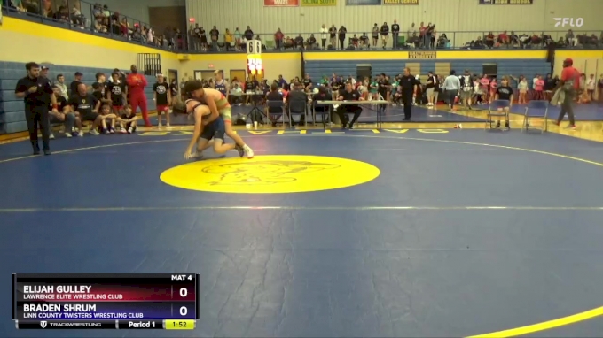 149 Lbs Quarterfinal Elijah Gulley Lawrence Elite Wrestling Club Vs Braden Shrum Linn County