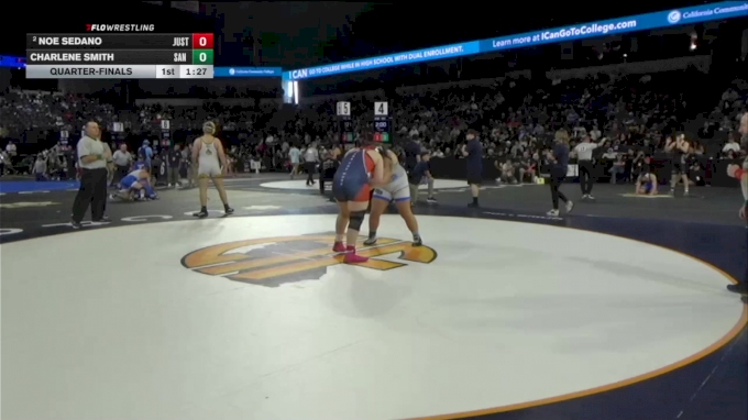 235 lbs Quarterfinal - Noe Sedano, Justin Garza (CS) vs Charlene Smith ...
