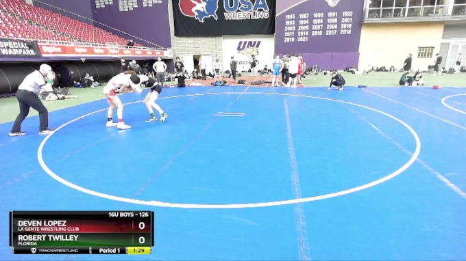 126 lbs Champ. Round 2 - Robert Twilley, Florida vs Deven Lopez, La ...