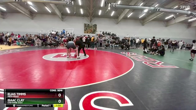 285 lbs Cons. Semi - Elias Timms, Mesa Ridge vs Isaac Clay, Cheyenne East
