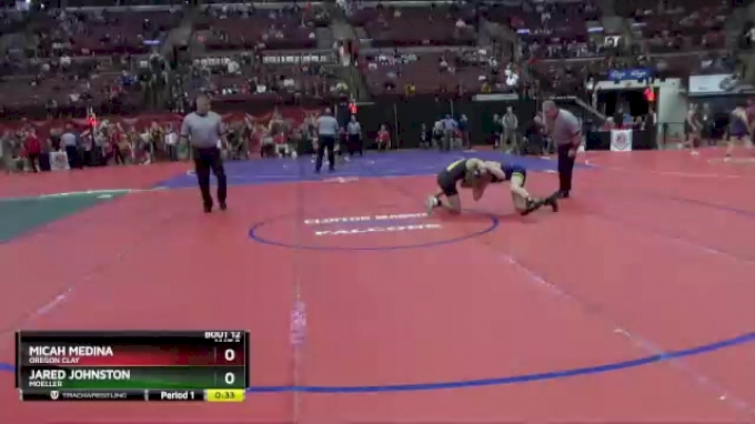 D1-113 lbs Cons. Semi - Micah Medina, Oregon Clay vs Jared Johnston ...