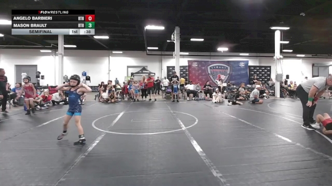 56 lbs Semifinal - Mason Brault, NOVA WC vs Angelo Barbieri, Ruthless