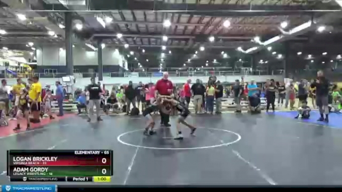 65 lbs Champ. Round 3 - Adam Gordy, Legacy Wrestling vs Logan Brickley ...