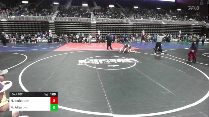 190 lbs Rr Rnd 2 - Noah Ingle, Cowboy Kids vs Maksim Allen, Dwc