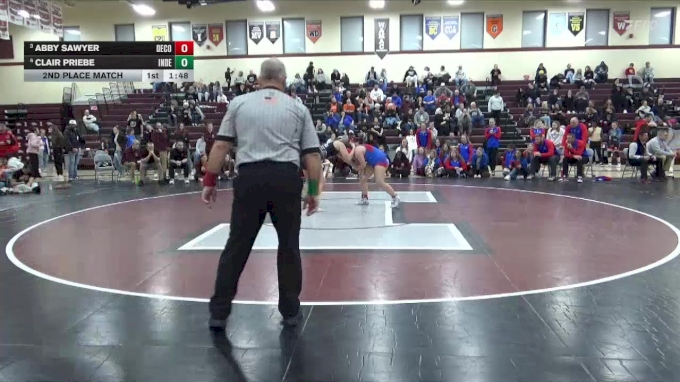 155 lbs 2nd Place Match - Abby Sawyer, Decorah vs Clair Priebe ...