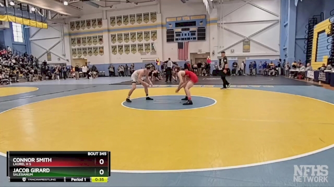 132 lbs Cons. Semi - Connor Smith, Laurel H S vs Jacob Girard, Salesianum