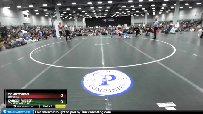 150 lbs Champ. Round 1 - Carson Weber, Izzy Style Wrestling vs Ty ...