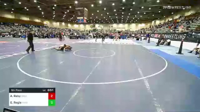 125 lbs 5th Place - Alias Raby, Orland Wrestling vs Gavin Regis ...