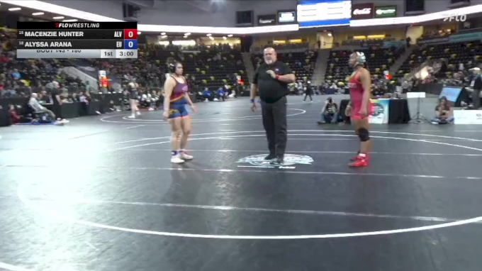 180 lbs Champ. Round 1 - Macenzie Hunter, Alvernia vs Alyssa Arana ...