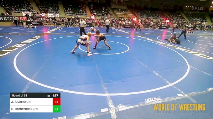 115 lbs Round Of 32 - Jacob Alvarez, Izzy Style vs Brock Rothermel ...