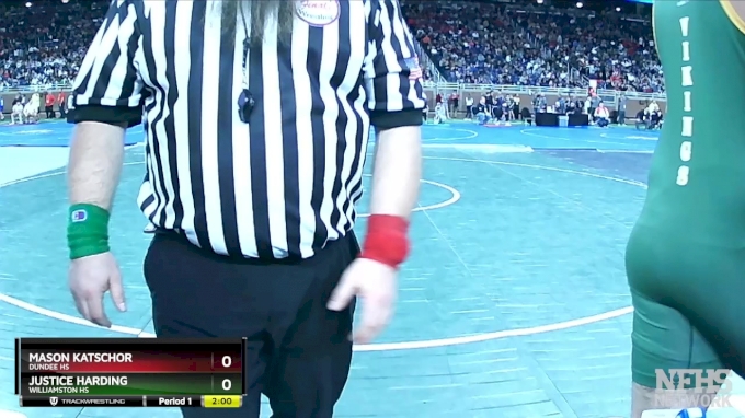 D3-106 lbs Champ. Round 1 - Mason Katschor, Dundee HS vs Justice ...