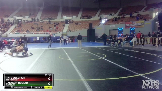 D1-126 lbs Quarterfinal - Tate Luketich, Red Mountain vs Jackson Rustad ...