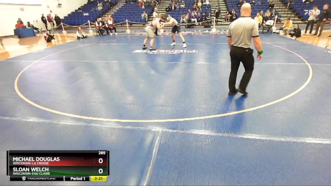 285 lbs 1st Place Match - Michael Douglas, Wisconsin-La Crosse vs Sloan ...
