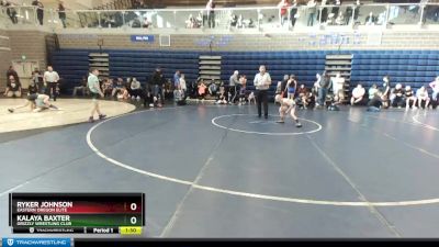 62 lbs Round 3 - Ryker Johnson, Eastern Oregon Elite vs Kalaya Baxter ...