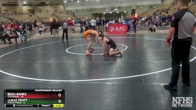 138 lbs Semis & 1st Wb (8 Team) - Lukas Pratt, Pigeon Forge vs Beau ...