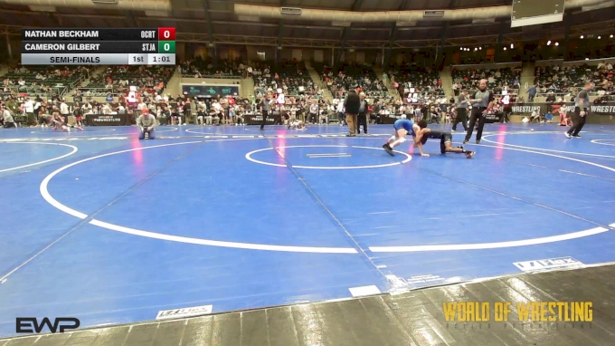67 lbs Semifinal - Nathan Beckham, OCRTC vs Cameron Gilbert, The St ...