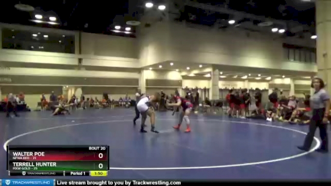 195 lbs Round 4 (10 Team) - Walter Poe, NFWA Red vs Terrell Hunter, MXW ...