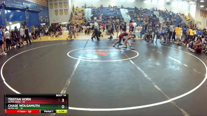 106 lbs Round 4 (8 Team) - Chase Wolgamuth, Alpha WC vs Tristan Horn ...