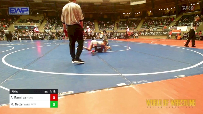 70 lbs Round Of 32 - Aaron Ramirez, Monster Garage vs Mason Betterman ...