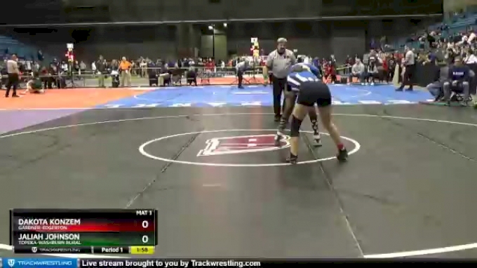 155 lbs Champ. Round 1 - Dakota Konzem, Gardner-Edgerton vs Jaliah ...