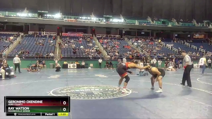 4A 220 lbs Champ. Round 1 - Ray Watson, Mooresville Senior vs Geronimo ...