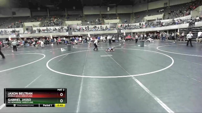 60 lbs Champ. Round 1 - Jaxon Beltran, World Gold Wrestling vs Gabriel ...
