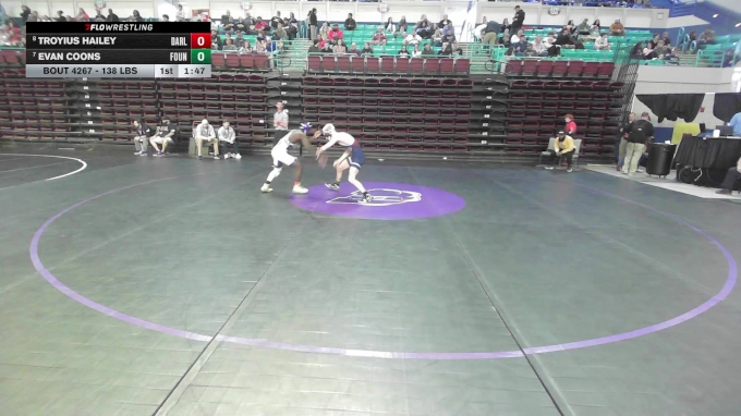 138 lbs Consi Of 8 #2 - Troyius Hailey, Darlington vs Evan Coons ...