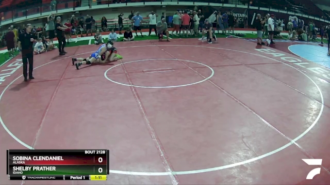 125 lbs Quarterfinal - Sobina Clendaniel, Alaska vs Shelby Prather, Idaho
