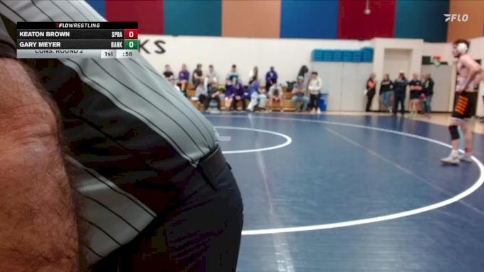 165 lbs Cons. Round 2 - Gary Meyer, Banks vs Keaton Brown, Sprague