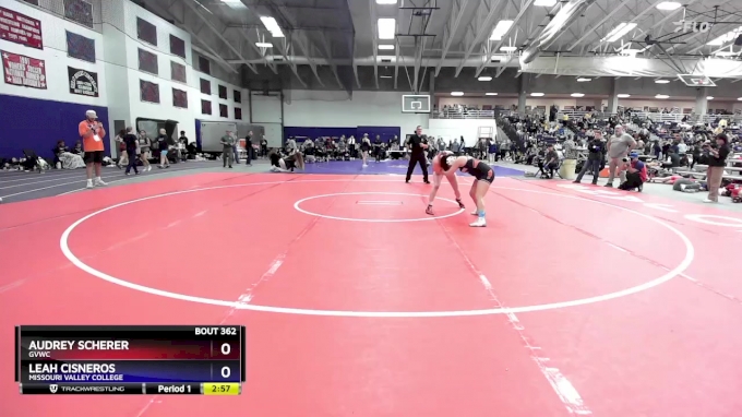 124 lbs Cons. Round 1 - Leah Cisneros, Missouri Valley College vs ...